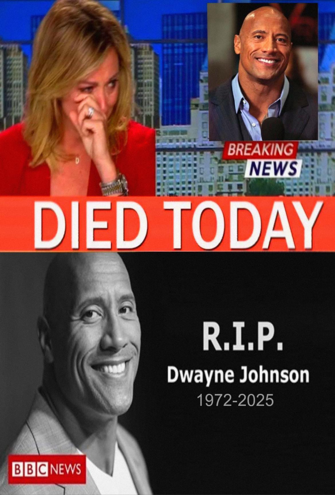 30 MINUTE AGO: We report the TRAGIC D3ATH of «the Rock» Dwayne Johnson ...