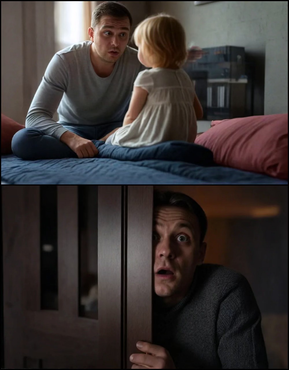 Daddy, don’t leave me with the new mom, she comes to do bad things ...