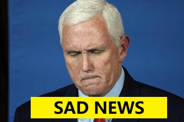 Mike Pence with tears in their eyes make the sad announcement… – The ...