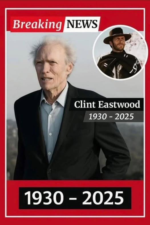 30 minutes ago in California, Clint Eastwood has been confirmed as ...