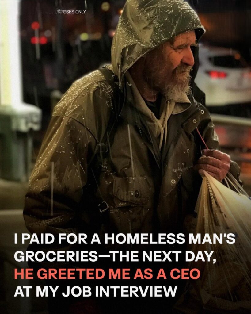 I Paid for a Homeless Man’s Groceries – The Next Day, He Greeted Me as ...
