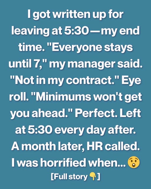 I Refuse to Stay Late at Work—HR’s Response Sh0cked Everyone – The ...
