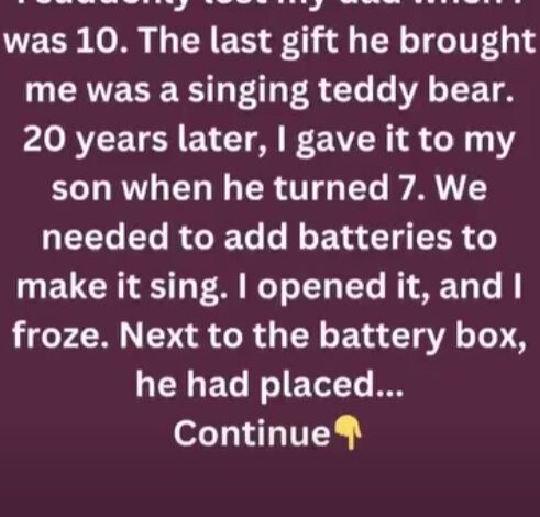 The Secret Inside My Father’s Teddy Bear – The Daily Beat