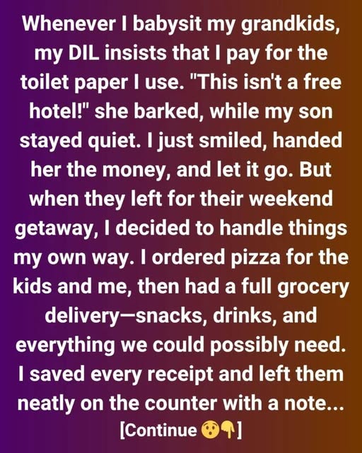 My Daughter-in-Law Charged Me for Toilet Paper — What I Did Next ...